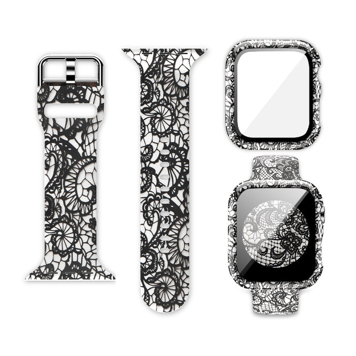 Designer Silicone Case and Strap Combo for Apple Watch ...