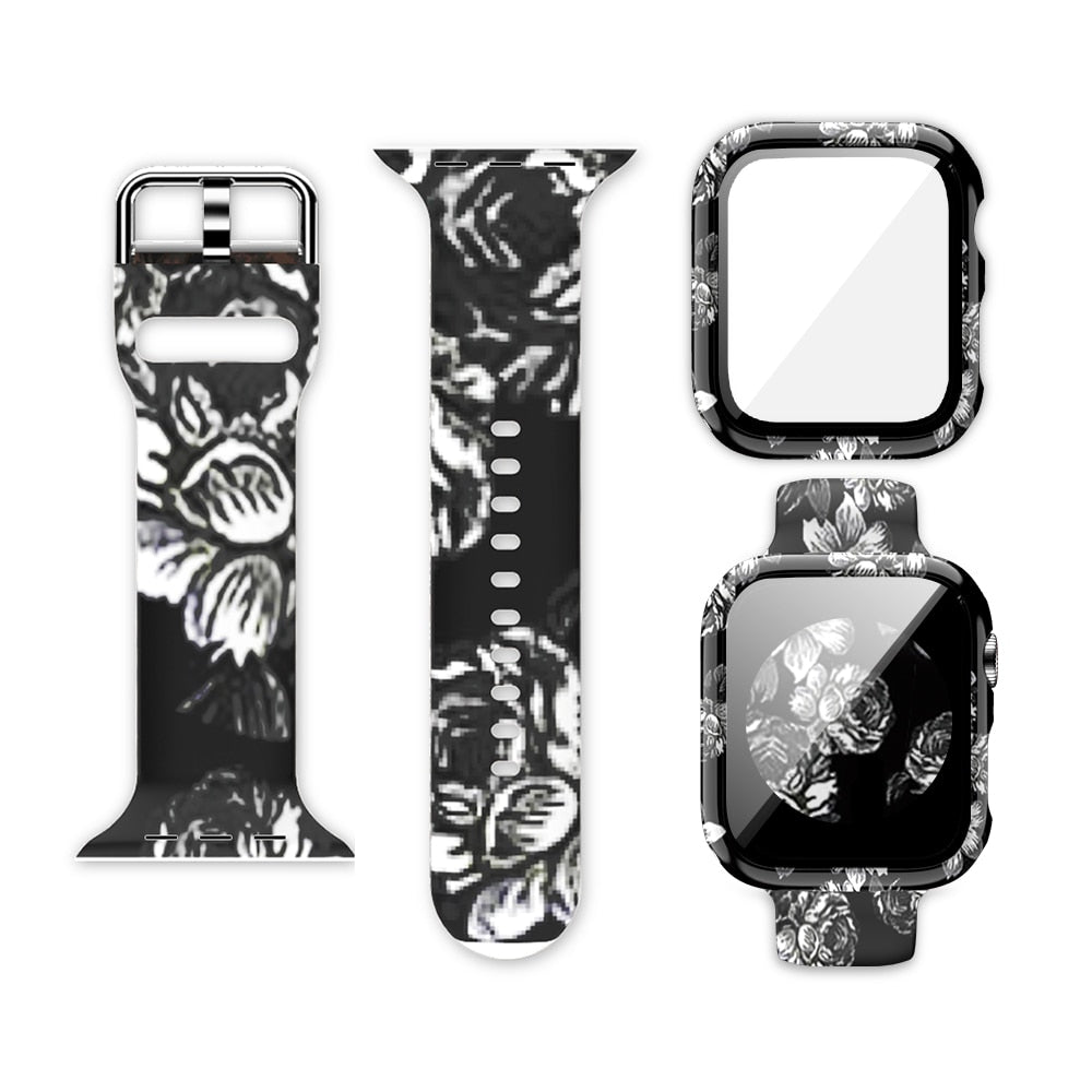 Designer Silicone Case and Strap Combo for Apple Watch ...