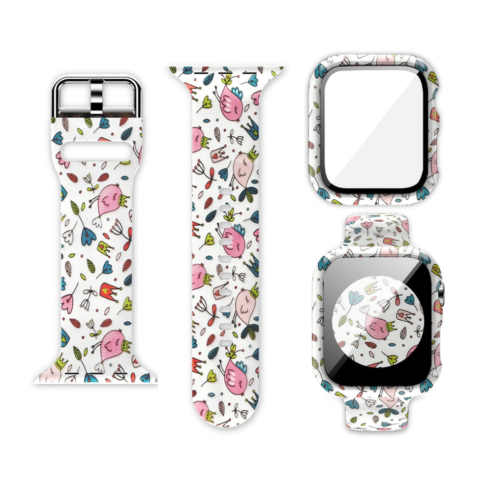 Designer Silicone Case and Strap Combo for Apple Watch ...